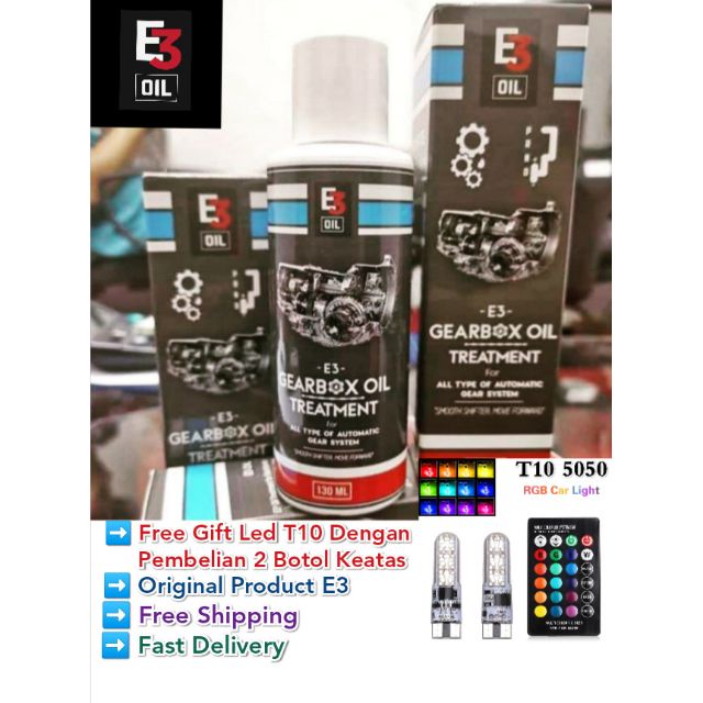 E3 Oil / JV Auto Lube GearBox Oil Treatment Penyelesaian Masalah GearBox Kereta Auto Manual Cvt ...