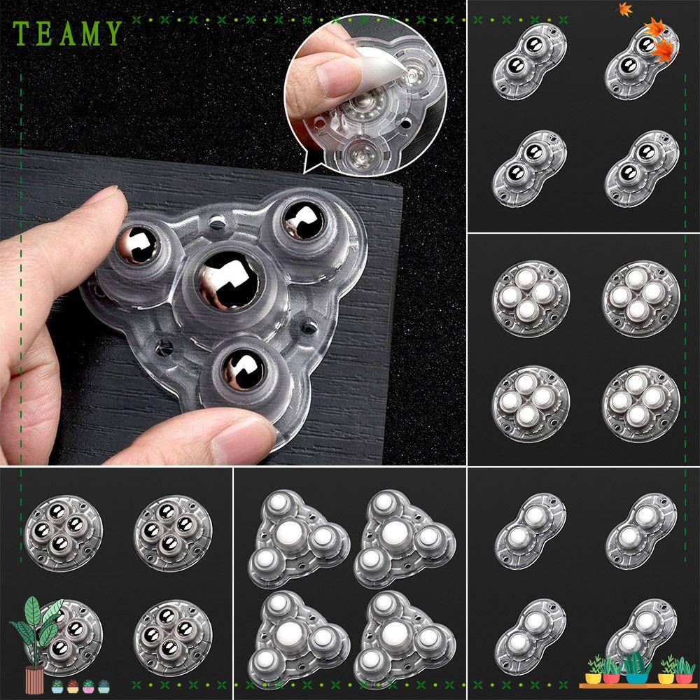 TEAMY 4Pcs Swivel Casters Wheel, ABS Universal Pulley Rotating Wheel ...