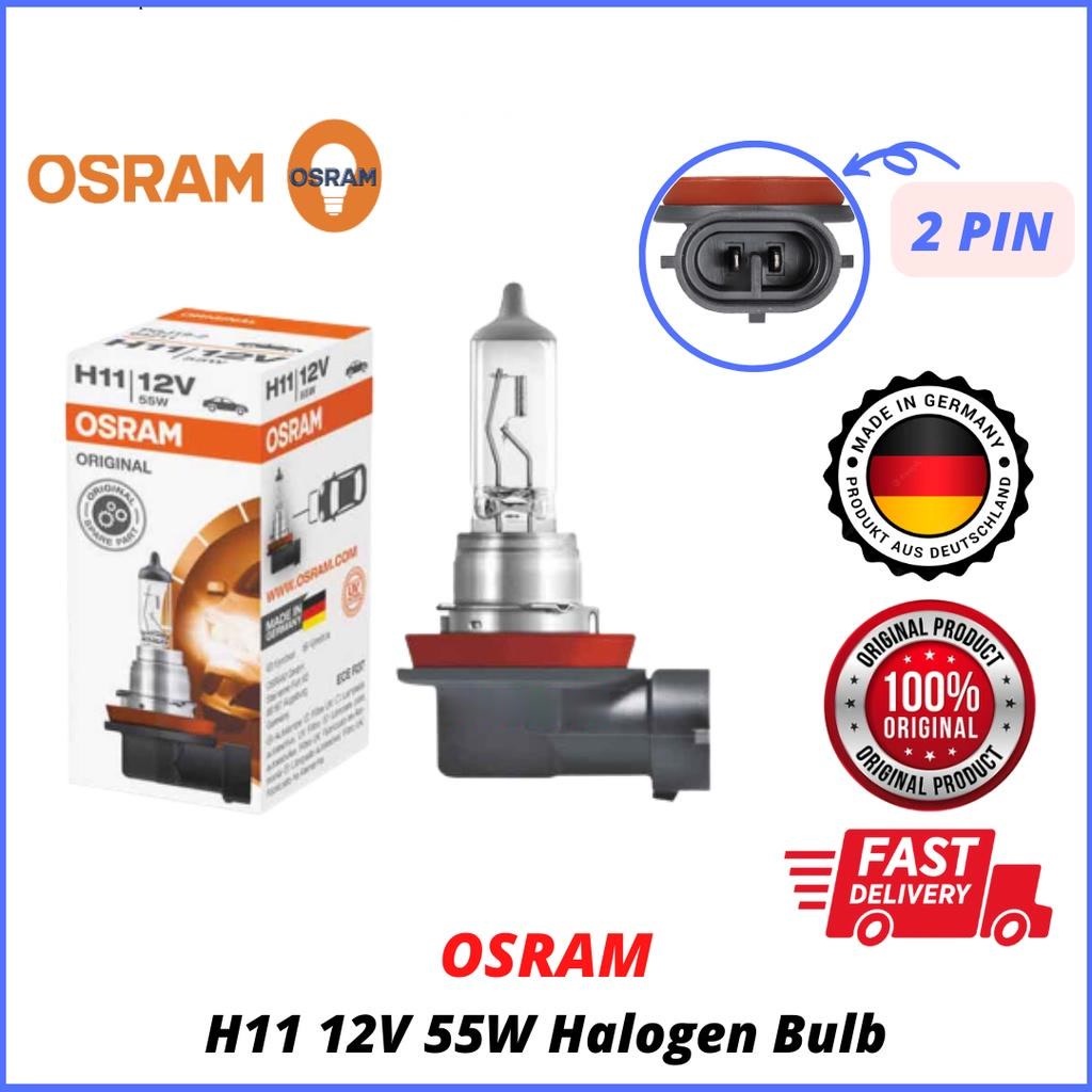 JYK 【Osram】H11 12v 55w 100% Original Halogen Bulb Light Car Headlamp ...