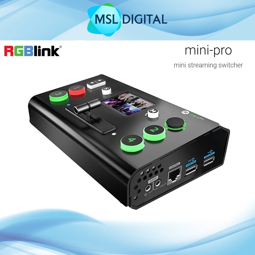 RGBLINK mini pro 2022 mini streaming switcher | 4K HDMI inputs | Chroma Key | Shopee Malaysia