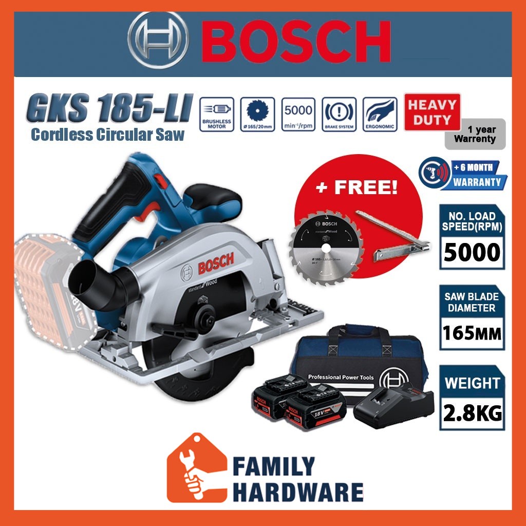 FRESH STOCK ! BOSCH GKS 185 Professional Cordless Circular Saw For Wood ...