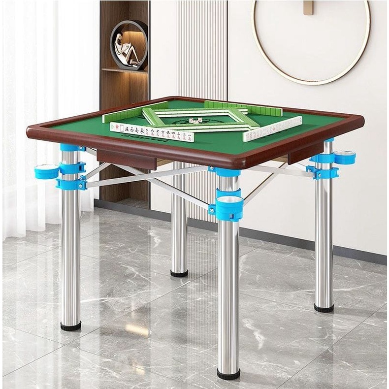Mahjong Table Chess Table Board Game Table Lami Table Fordable Square ...