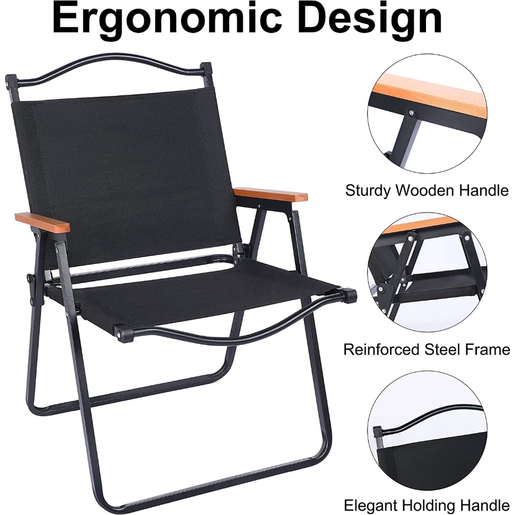 Folding Healing Chair Foldable Kermit Seat Camping Beach Fishing Hiking ...