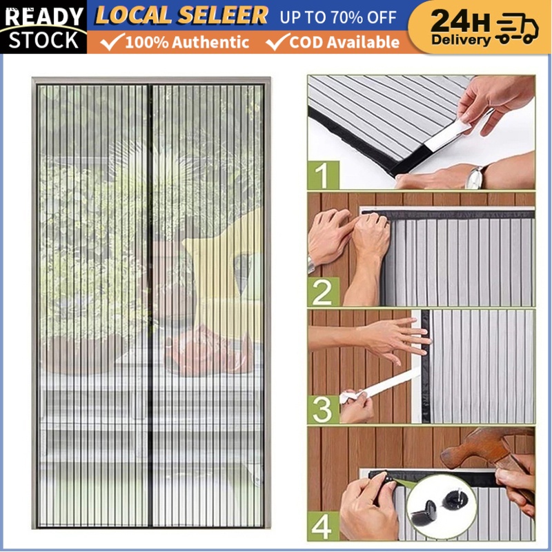Air Conditioning Curtain windproof Insect Fly Bug Net Curtain Door ...