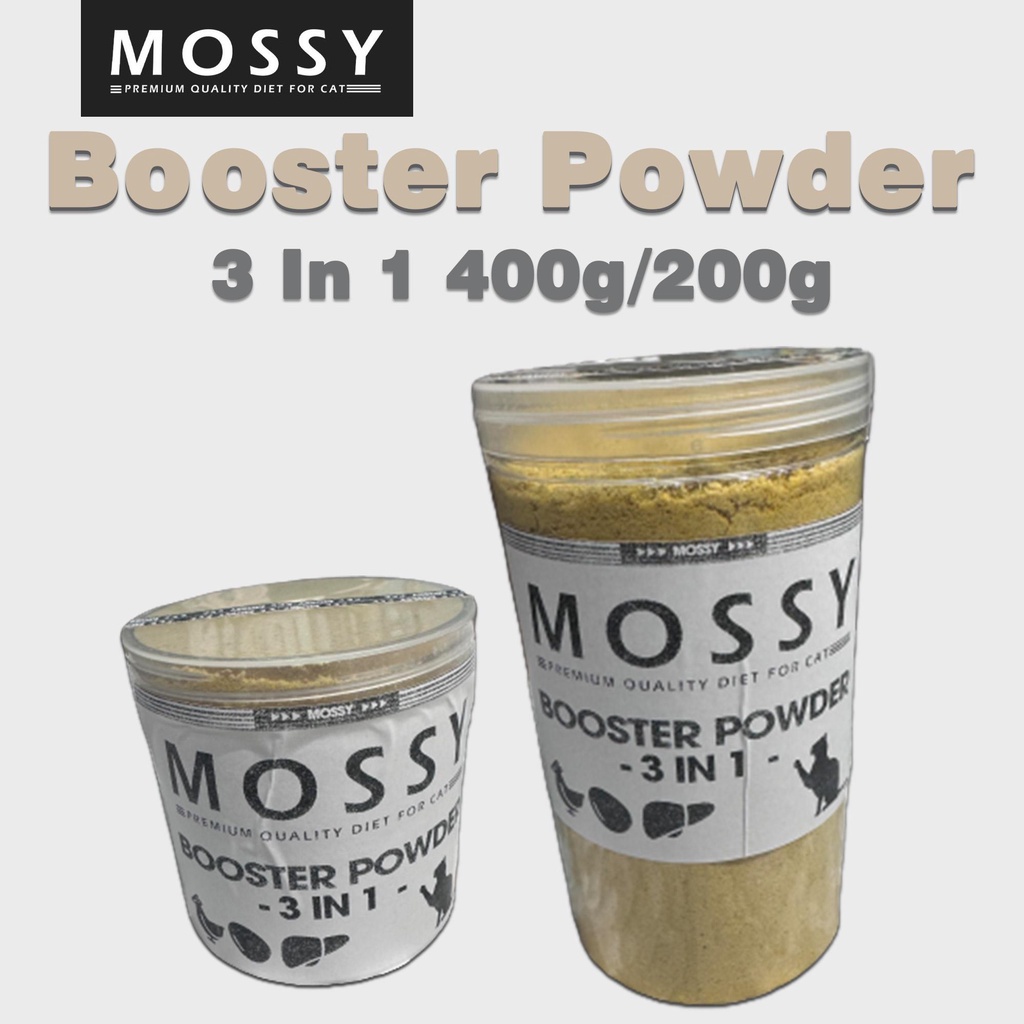 【MOSSY】【Booster Powder 3 In 1 400g/200g】 Freeze Dried Meat Chicken Egg ...