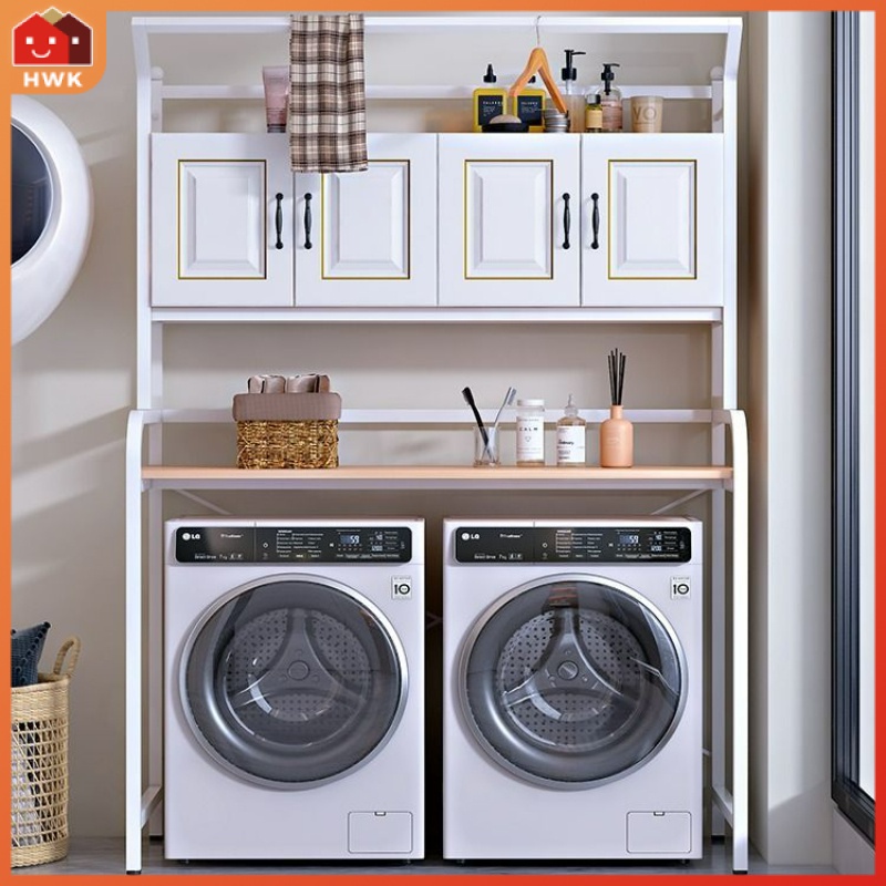 Washing machine storage rack flip top washing machine upper storage ...