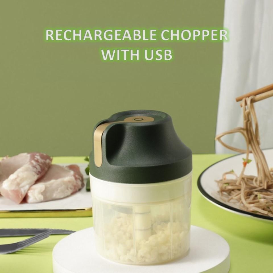 Portable USB Charging Food Processor Onion Grinder 250ml | Shopee Malaysia