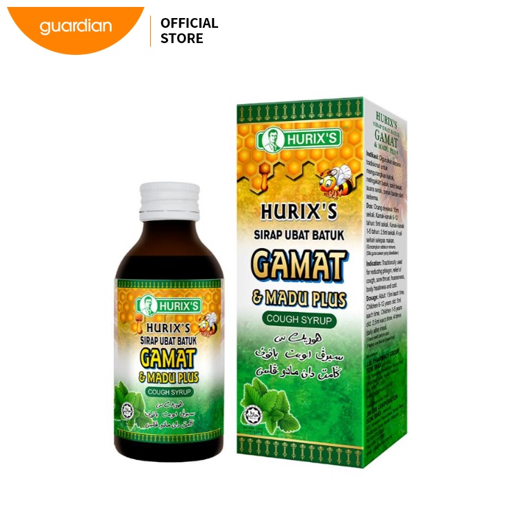 Hurix's Sirap Ubat Batuk Gamat & Madu Plus (60ml) | Shopee Malaysia