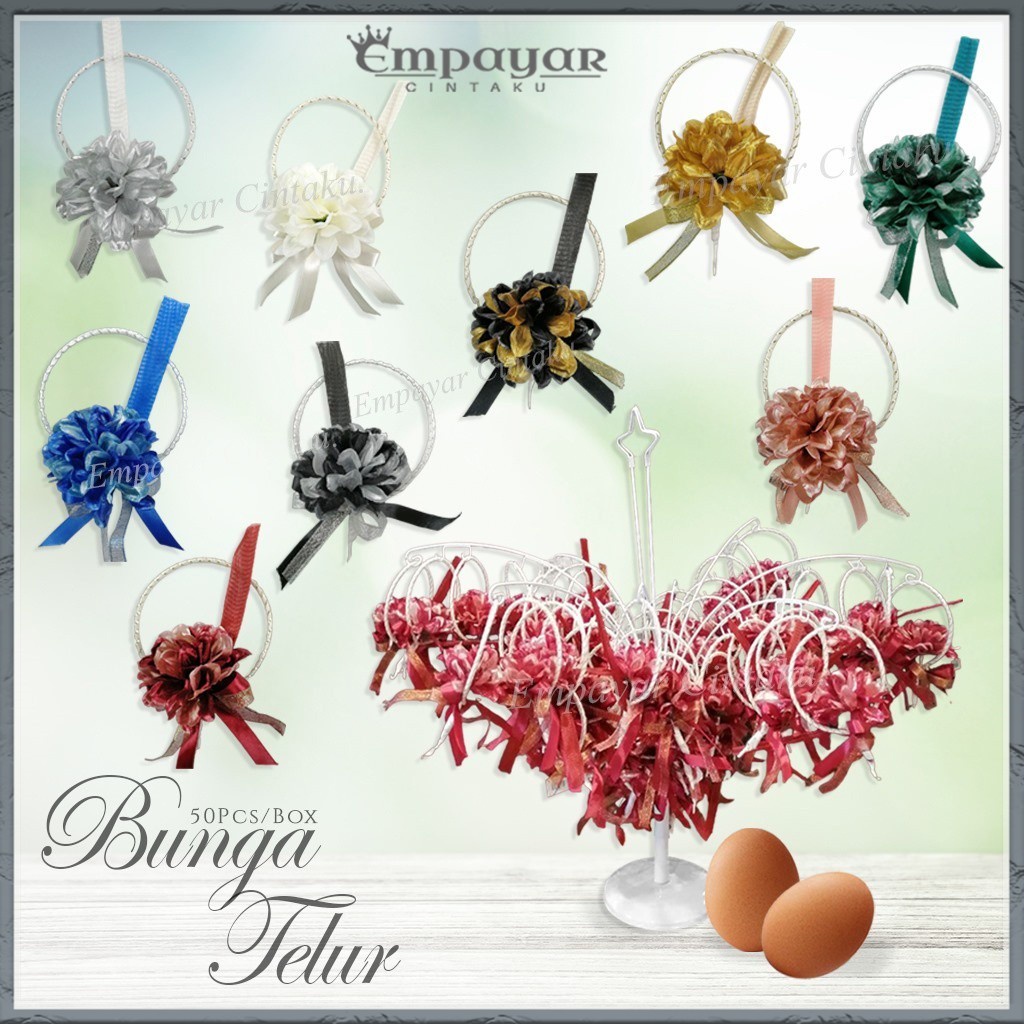 50PCS - Bunga telur/Bunga Telur Murah/Bunga telur terbaru/Wedding ...