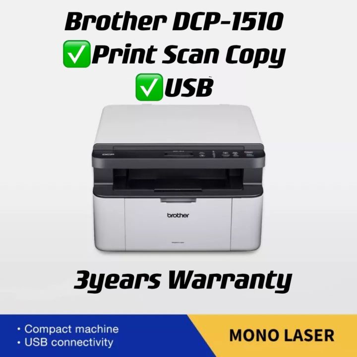 Brother 1510 DCP-1510 B&W Laser Printer A4 Print Scan Copy Monochrome ...