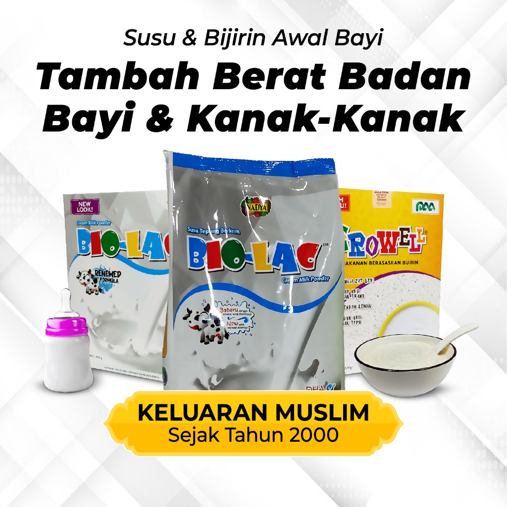 Susu Tambah Berat Badan Baby BIOLAC FORZAPHILIC NATUROPHILIC GROWELL ...