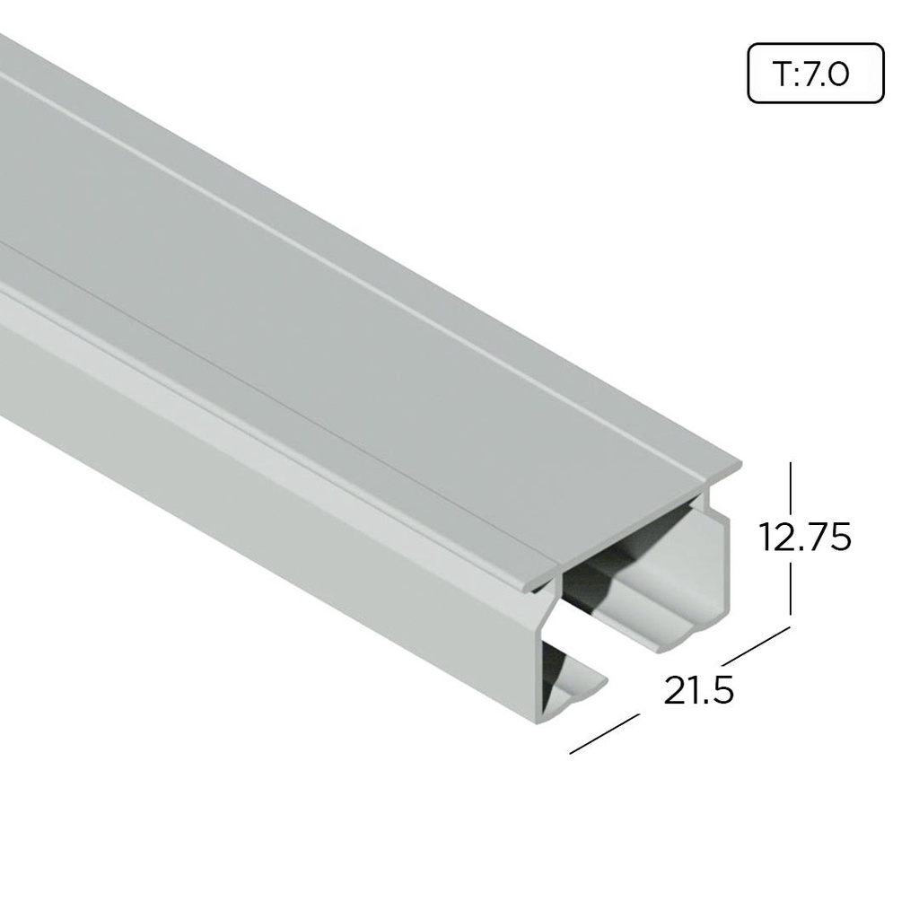 Aluminium Extrusion Curtain Rail Track Profile Thickness 0.70mm CR1007 ...