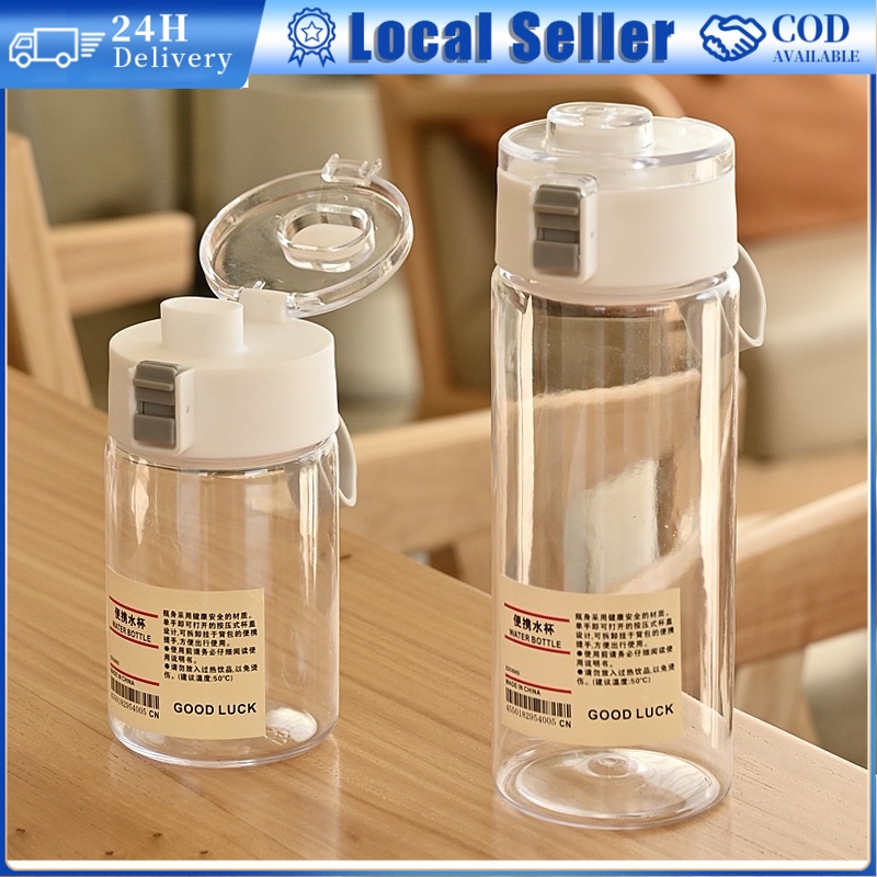 350/550/800ml MUJI Style Water Cup With Tea Filter plastic bottle with sticker coffee bottle ...