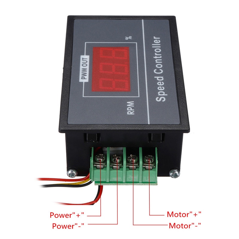 DC 6-60V 30A Digital LED Display 0-100% DC 12V 24V 48V Motor Speed ...
