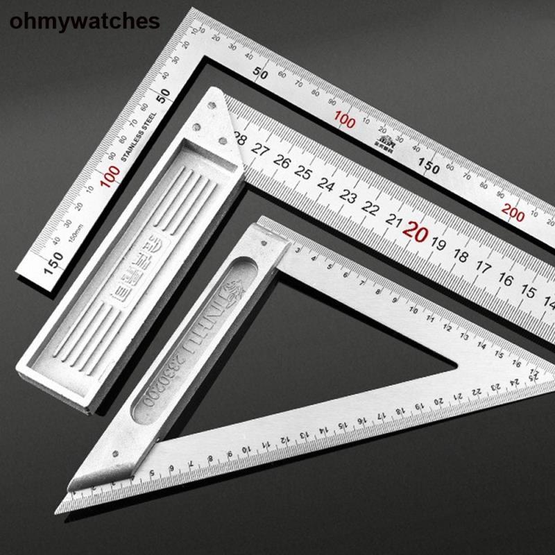 Stainless Steel 30cm 15cm L-Shaped L Ruler 不锈钢角尺 Square Angle Ruler ...