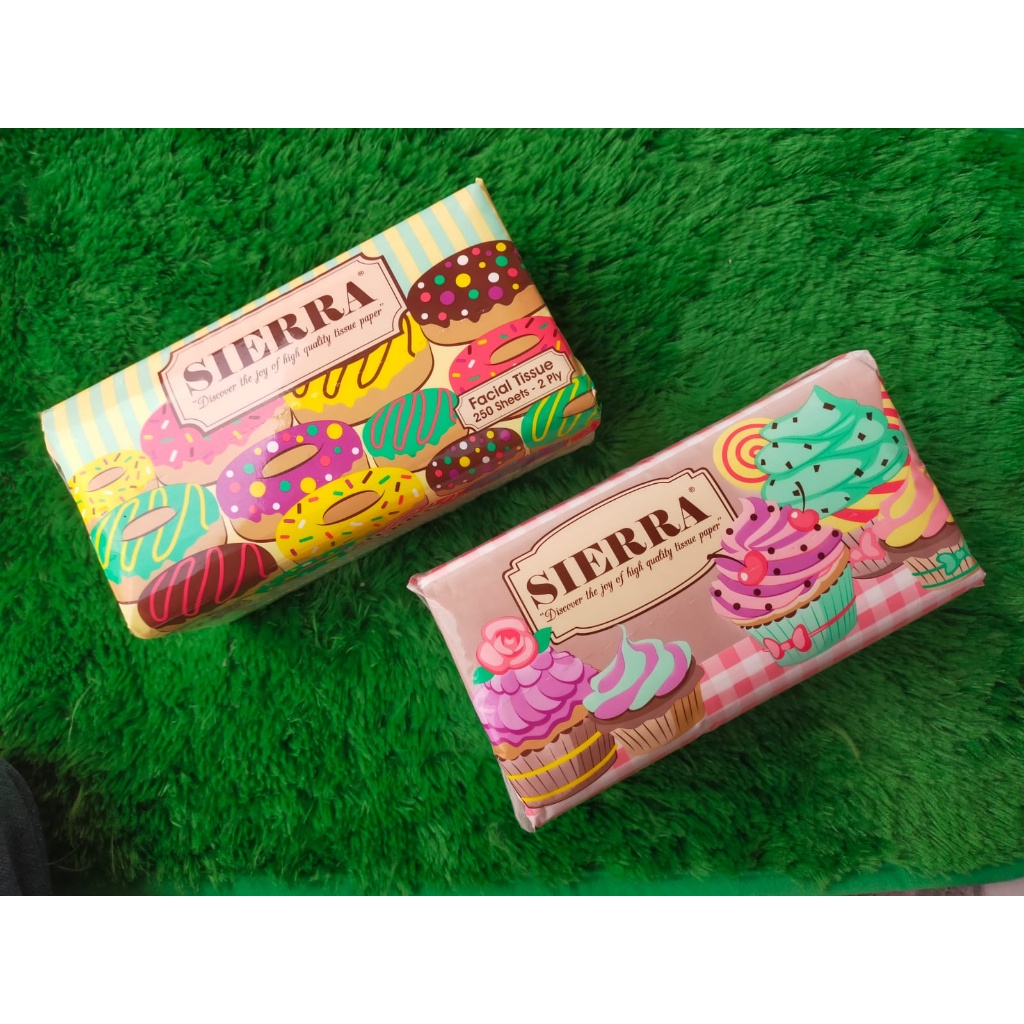 Sierra tissue 250 sheets, 2 ply facial tissue (Unit Price) | Shopee ...