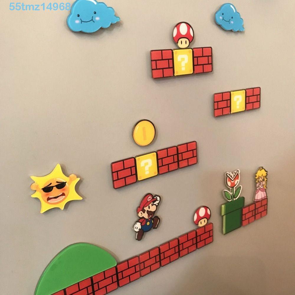 TMZ1 Super Mario Fridge Magnet, Side Magnets With Magnet Cartoon ...
