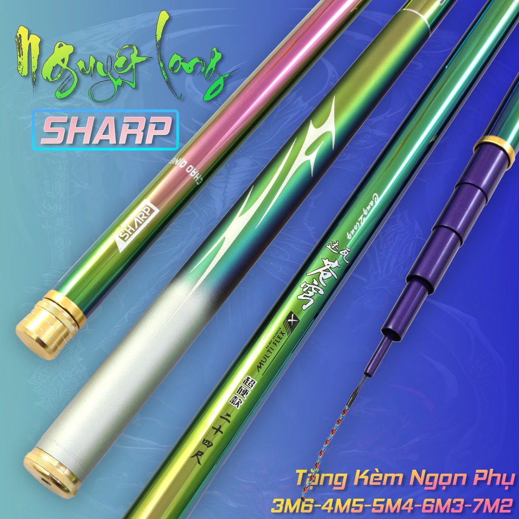 High QUALITY HAND FISHING ROD NGUYET LONG SHARP 5H PURPLE LIGHT ...