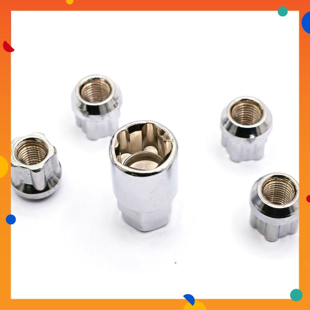 4 Pcs Car Wheel Nut Tyre Lock M12x1.5/M12x1.25 Anti Theft Lug Nut Vehicle Security Key Thread ...