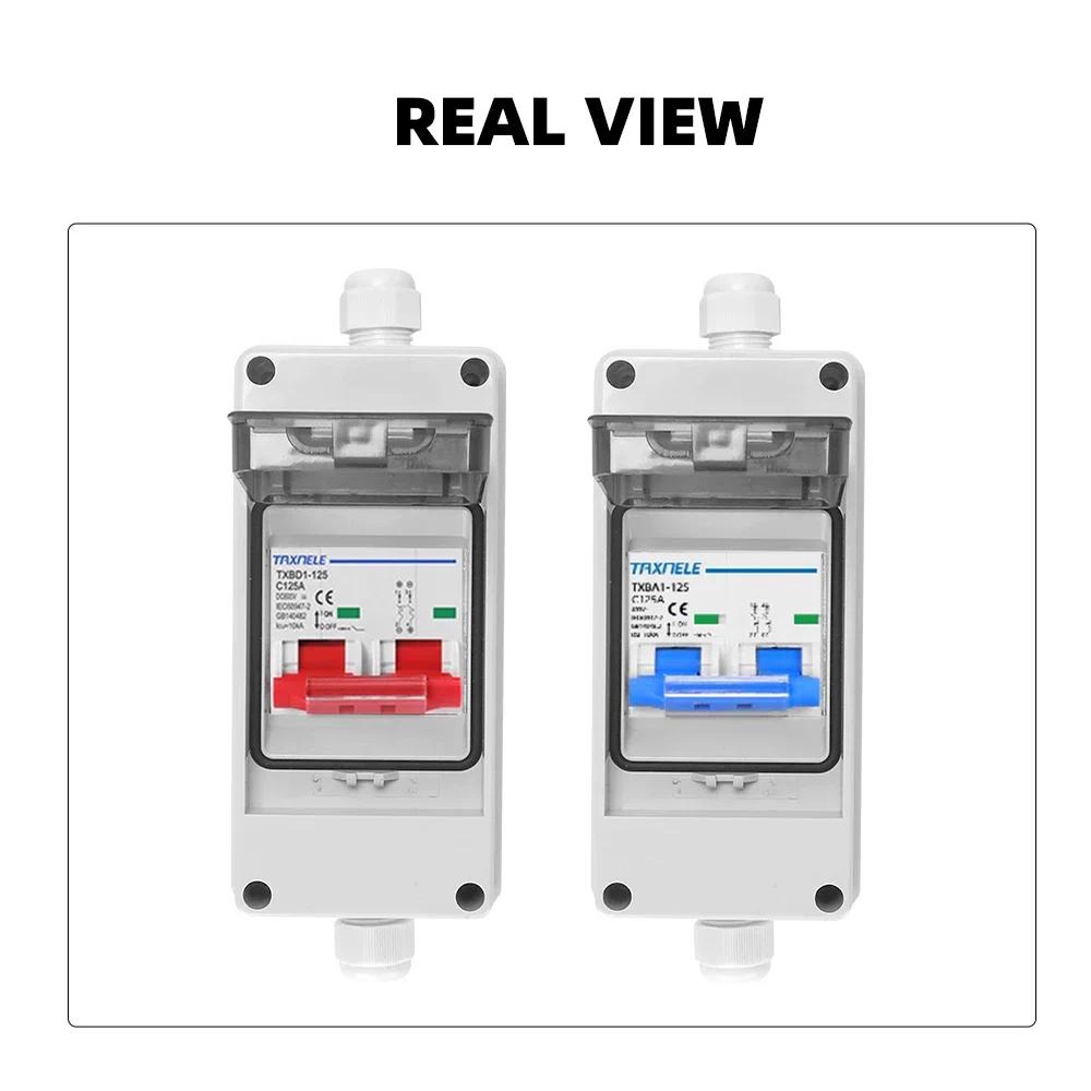 IP65 Waterproof Electric Distribution Box AC DC Solar Circuit Breaker ...