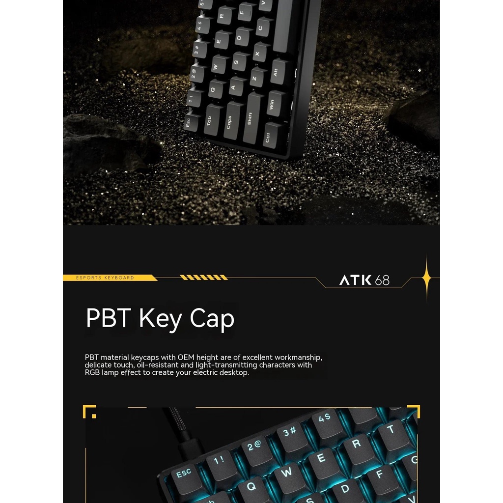【Ready Stock】ATK68 Magnetic Switch Gaming Keyboard SMART SPEED X Quick ...