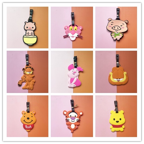 Winnie the Pooh-Tigger Il Donkey Piglet Piglet Pink Panther Luggage Tag ...
