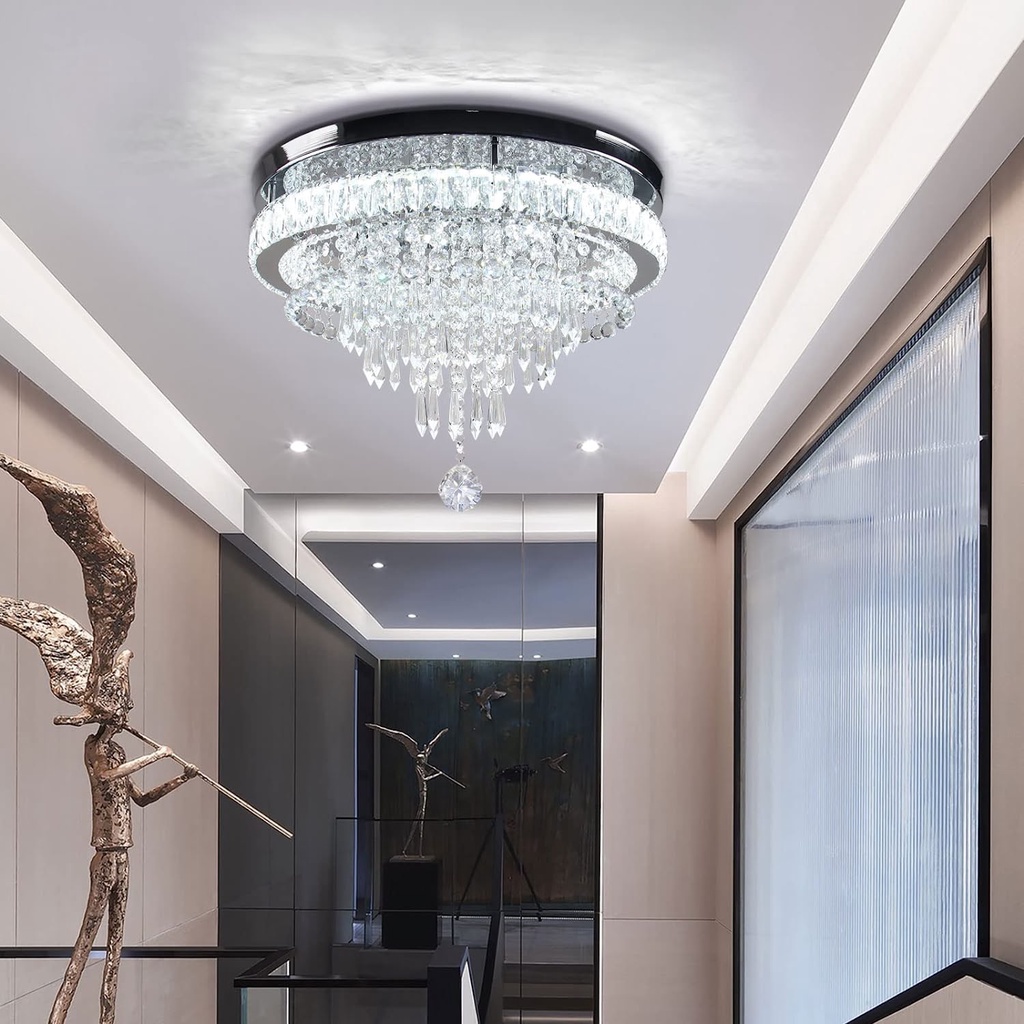 LED Kristal Chandelier Crystal Ceiling Lampu Chandelier Lampu Siling ...
