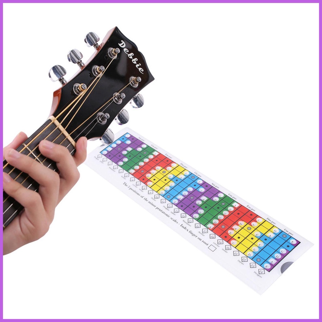 Pentatonic Sliding Ruler for Guitar Musical Scale Chart Sliding Ruler ...
