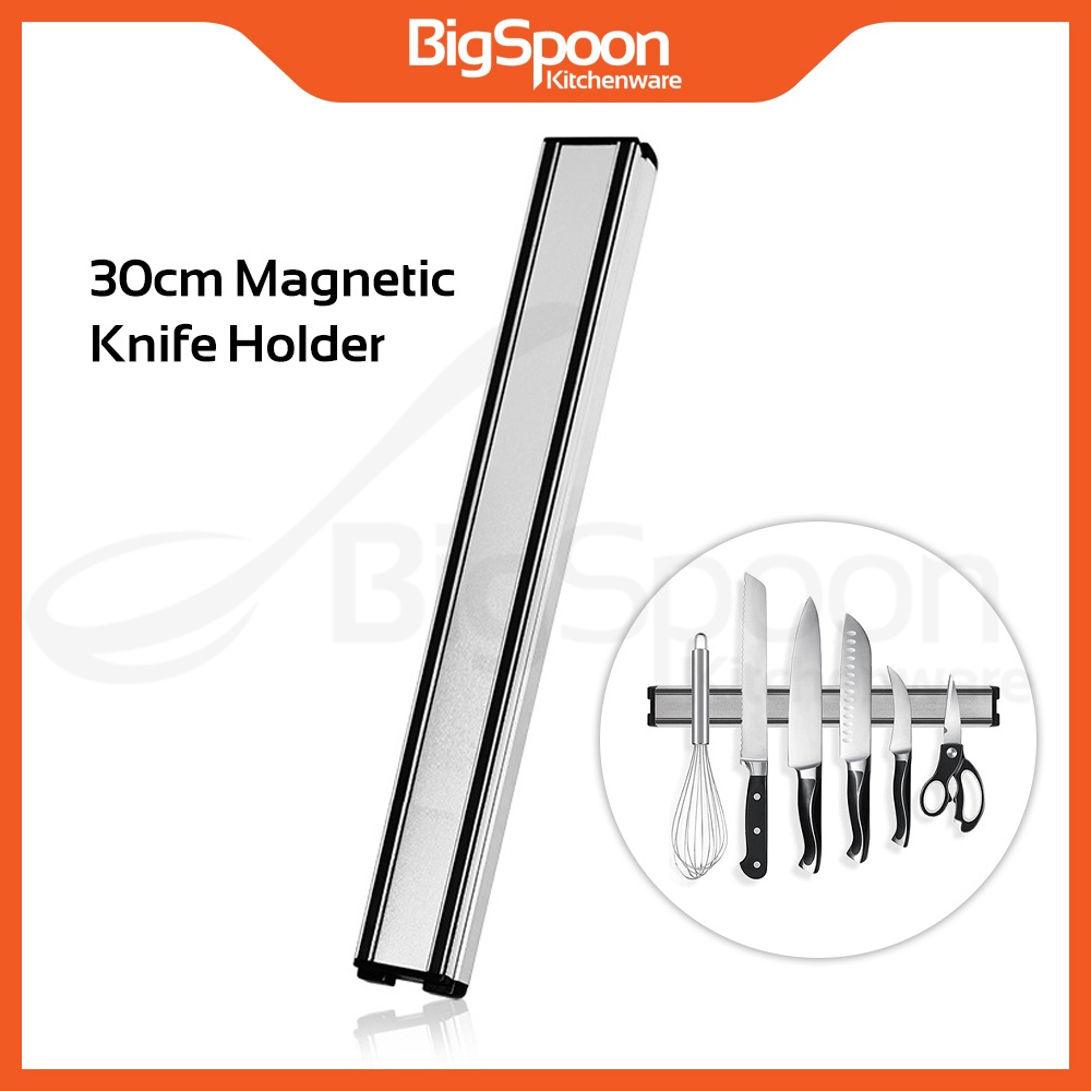 BIGSPOON 30cm Aluminium Magnetic Knife Holder | Kitchen Knives Rack ...