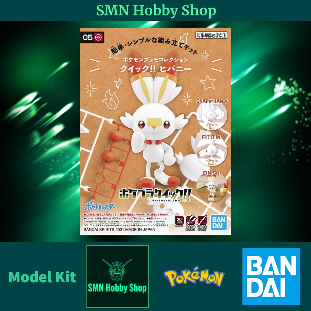PLAMO Collection Quick Poke-Pla Scorbunny 05 Toys Plastic Model Kit ...