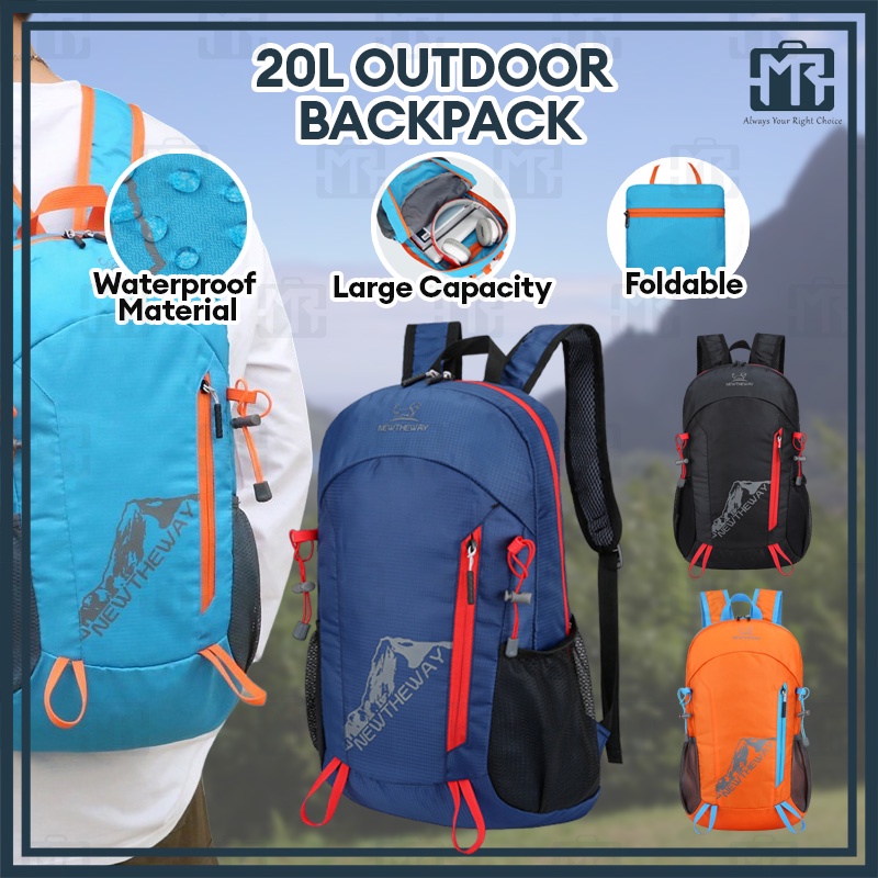 MR 20L Foldable Travel Backpack Hiking Bag Pack Small Backpack ...