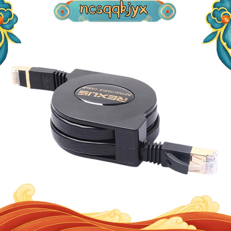 REXLIS 5FT Cat7 RJ45 LAN Cable Adjustable Retractable Ethernet Cable ...