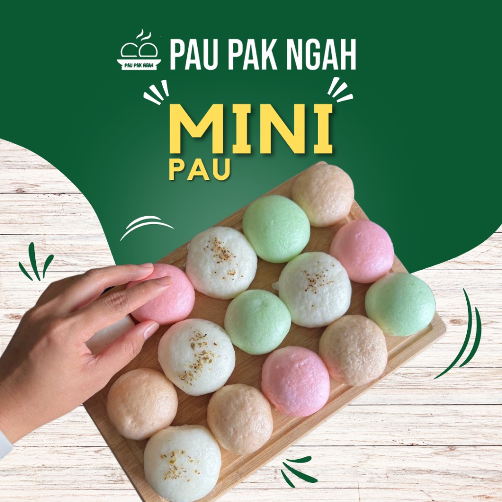 (PAU PAK NGAH) MINI Mushroom Carbonara Cheese Beef Bolognese Pandan ...