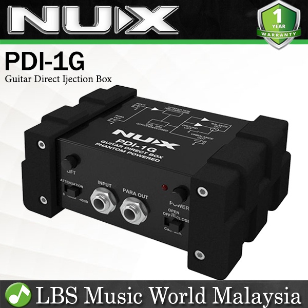 Nux PDI-1G 9V Compact Guitar DI Direct Box (PDI1G) | Shopee Malaysia