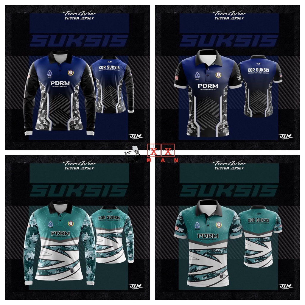 Tshirt Baju Retro Collar Polo Shirt Team Wear Custom Name and Number ...