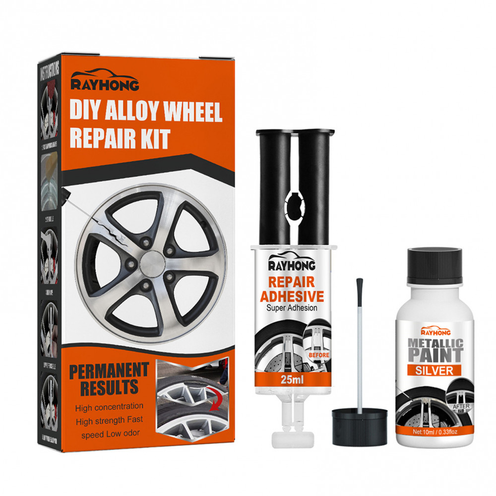 YL Wheel Scratch Repair Kit, Silver Wheel Paint, Touch Up Paint Wheel ...