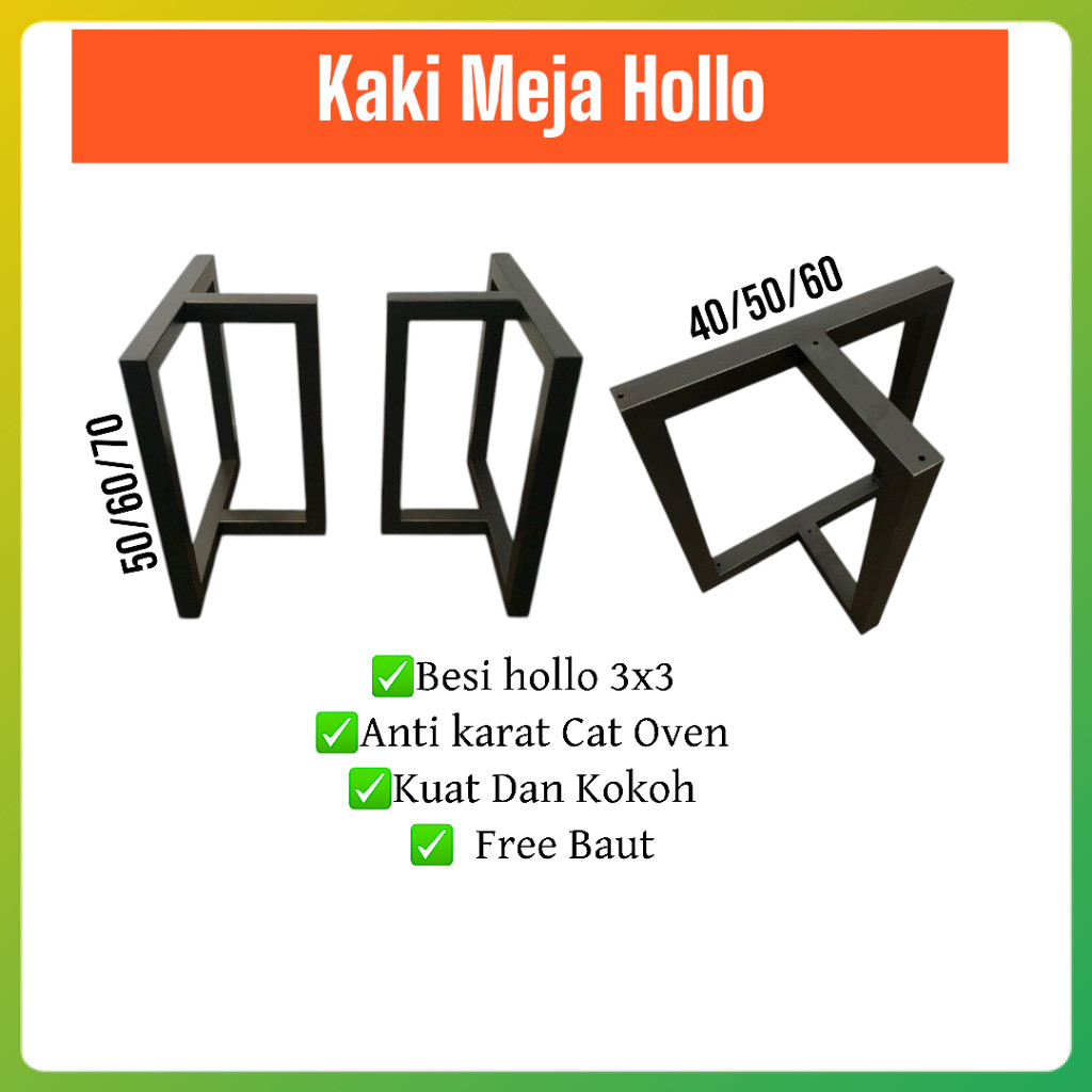 Solid Industrial 3x3 Hollow Iron Table Legs are Very Sturdy and ...