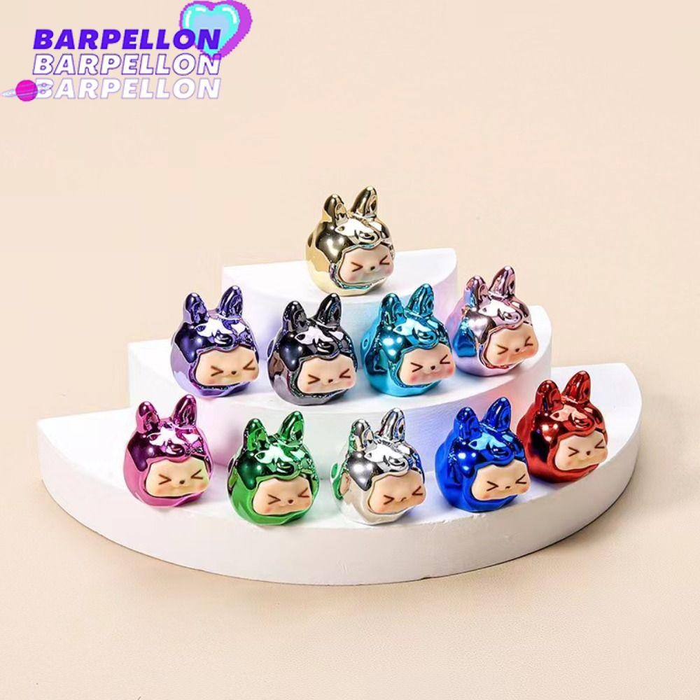BARPELLON Metallic Electroplating Doll, KIKI Rabbit Head ABS Resin Cute ...