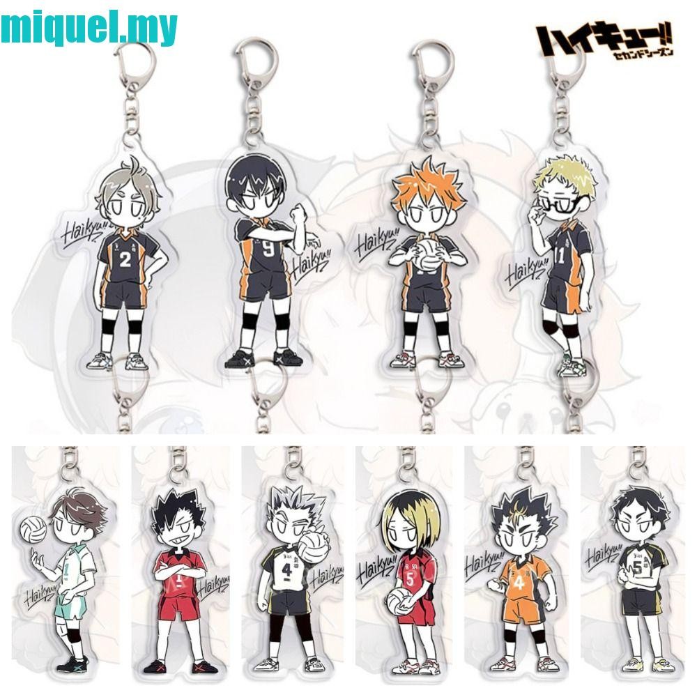 MIQUEL Haikyuu Keychain, Oikawa Tooru Bokuto Kotaro To The Top Key ...