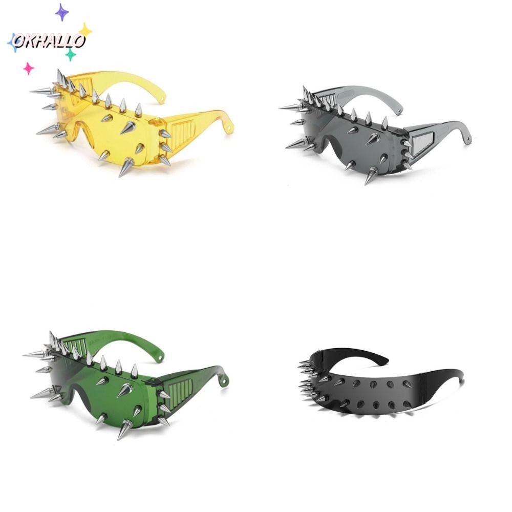 OKHALLO Cyber Goggles, Eyewear Cosplay Costumes Punk Gothic Glasses ...