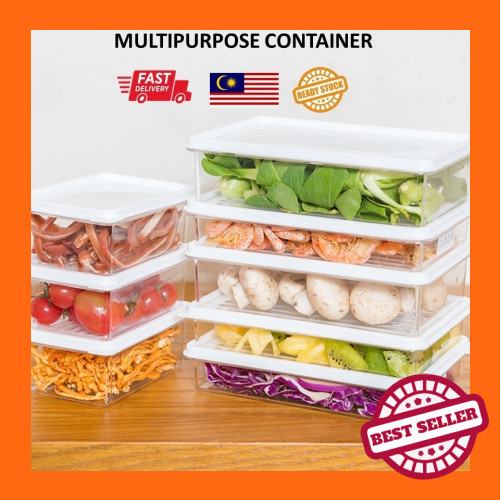 Transparent Containers Kitchen Refrigerator Storage Organizer Box ...