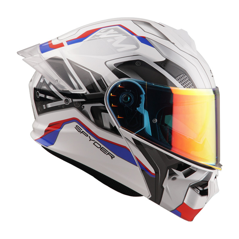 Spyder Force+ GD - WATERMAX S7 Modular Dual Visor Helmet (FREE Clear ...