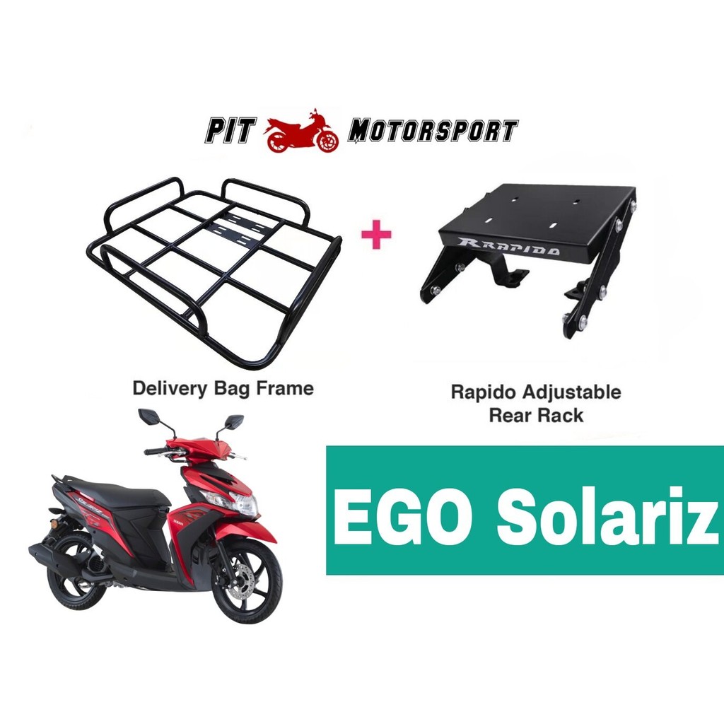 Tapak Monorack Rapido Yamaha Ego Solaris Food Delivery Bag Bracket Base ...
