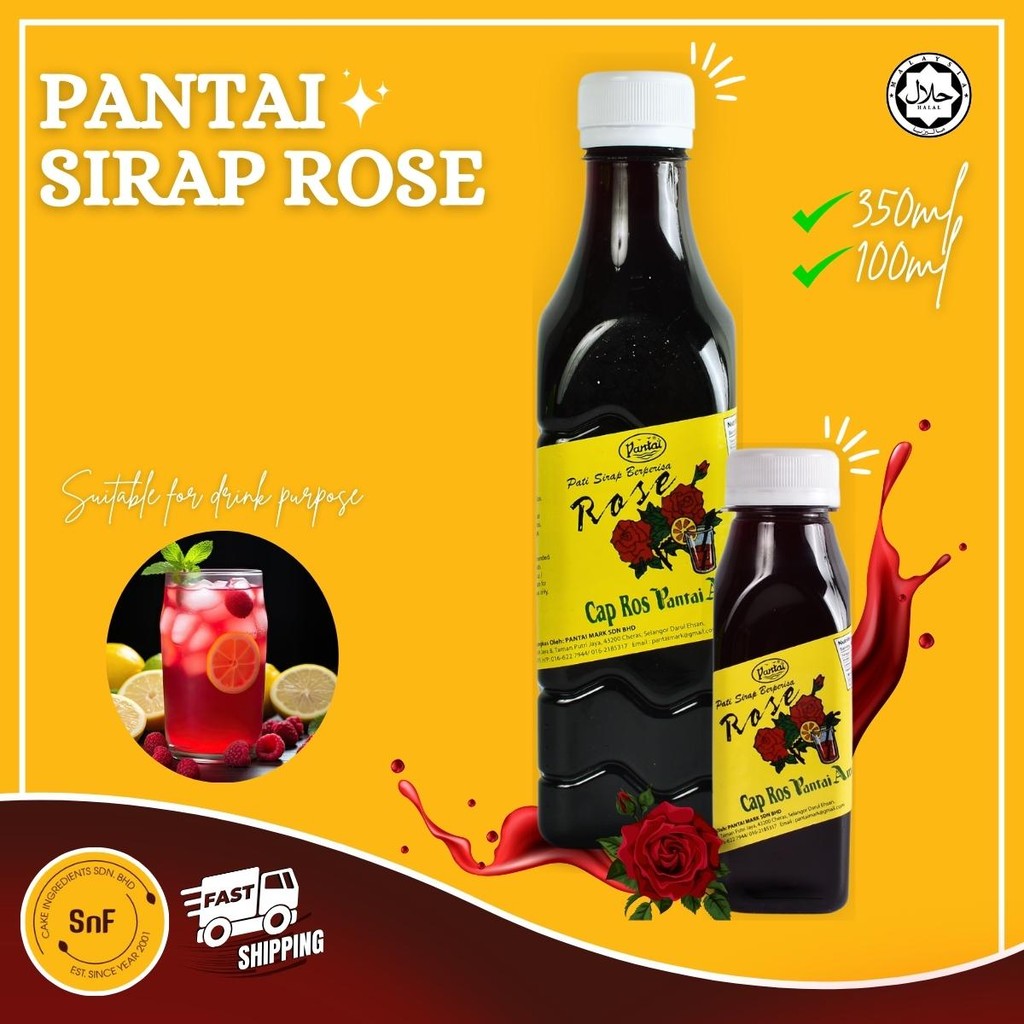 Sirap Cap Pantai Sirap Rose Kordial Sirap Kordial Syawal Rose Sirap Air ...