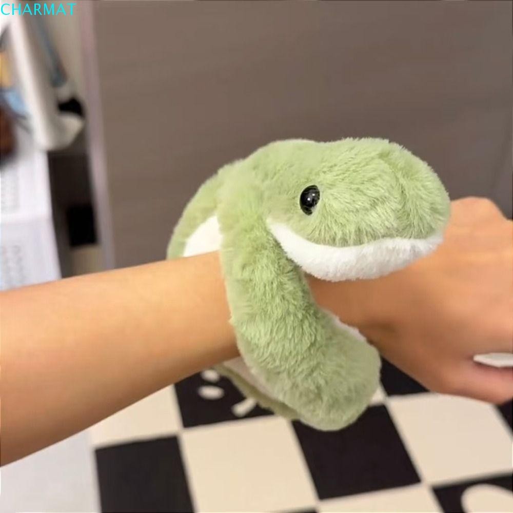 CHARMAT Snake Plush Toy, Small Green Soft Cute Stuffed Snake, Bag Decor ...
