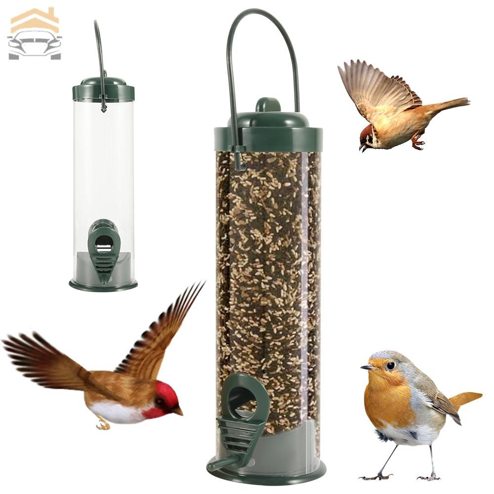 Hanging Wild Bird Feeder Squirrel Proof Weatherproof Seed Food Feeder ...