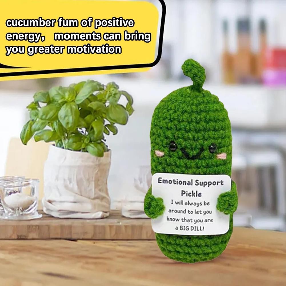 Handmade Emotional-support Pickled Cucumber Gift Crochet Emotional ...