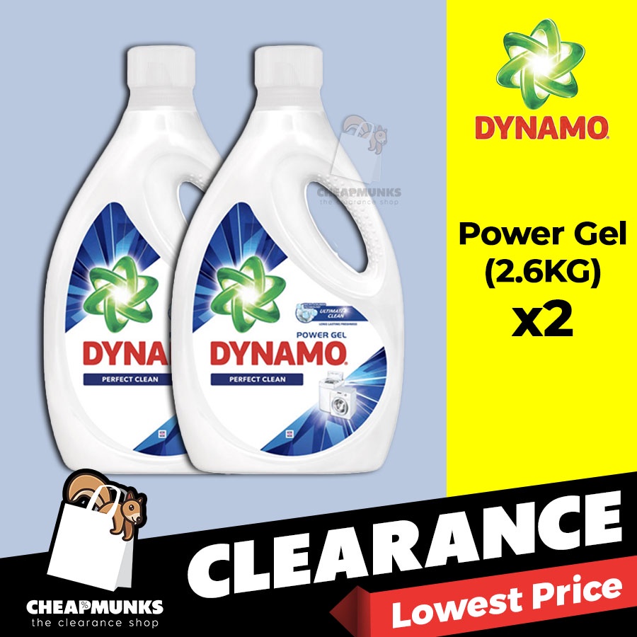 [ 2 Bottle ] Dynamo Detergent Liquid Regular 2.6kg Power Gel ...