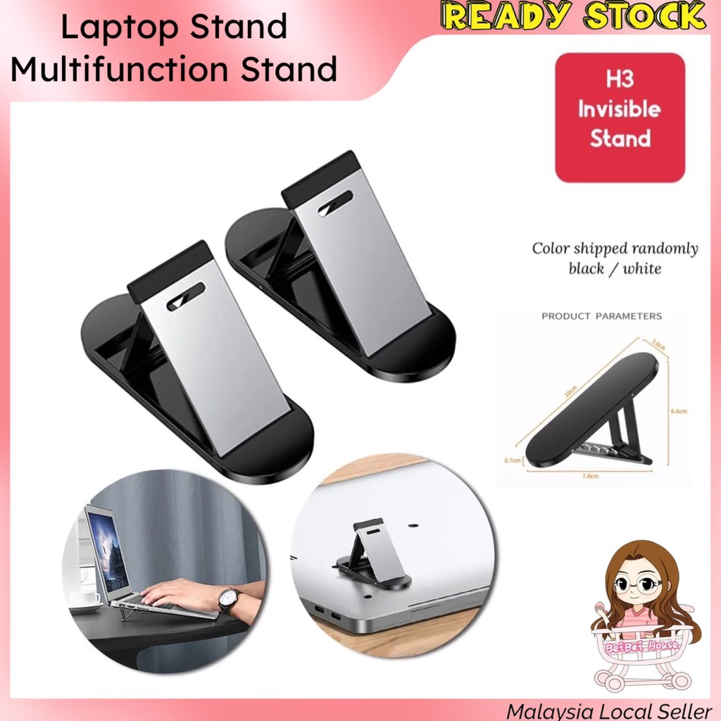 H3 Adjustable Laptop Stand for Computer Keyboard Holder Mini Portable ...