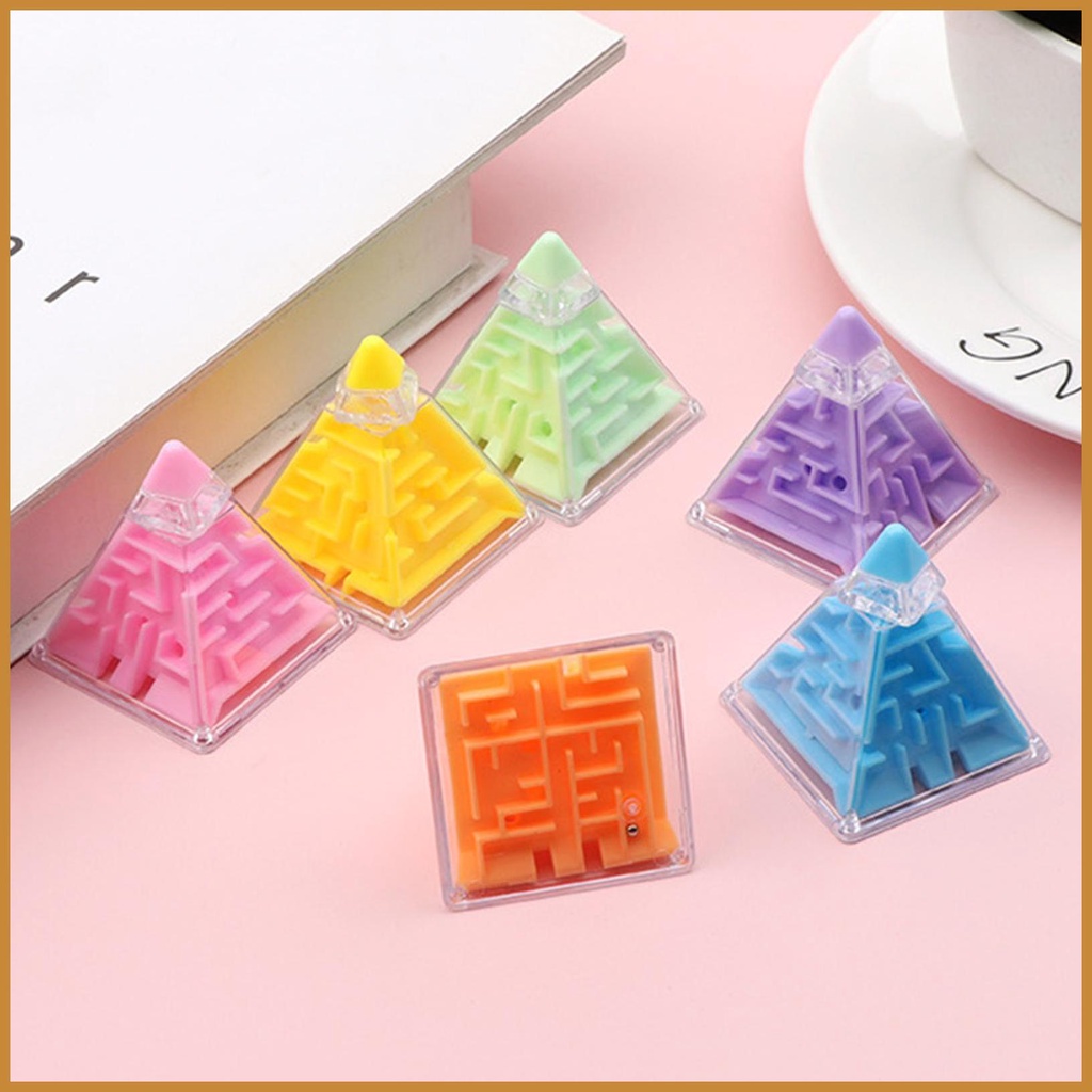 Mini Maze Cube 3D Gravity Memory Puzzle Toy Portable Educational Brain ...